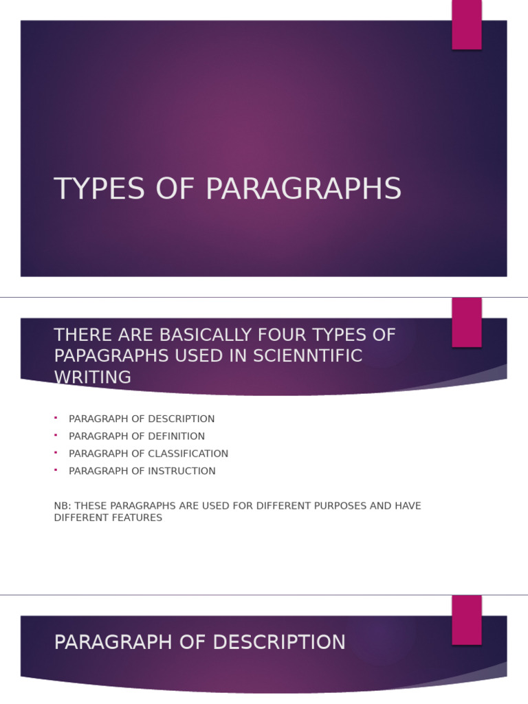 Types of Paragraph | PDF | Fertilisation