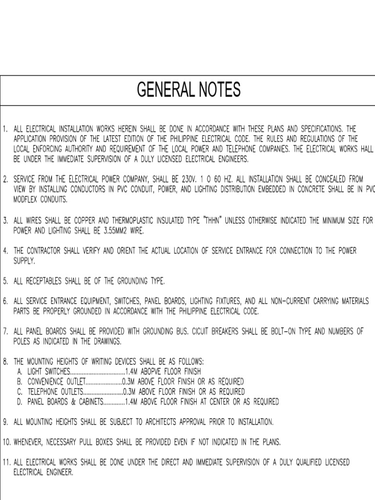 General Notes | PDF