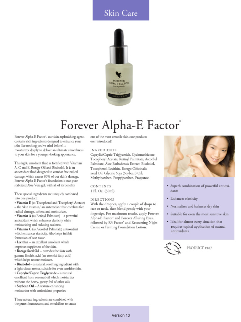 187 Forever AlphaE Factor ENG | PDF | Natural Products