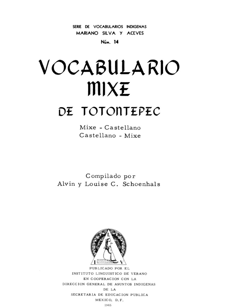 Diccionario Mixe-Español Español-Mixe | Idiomas | Informática y ...