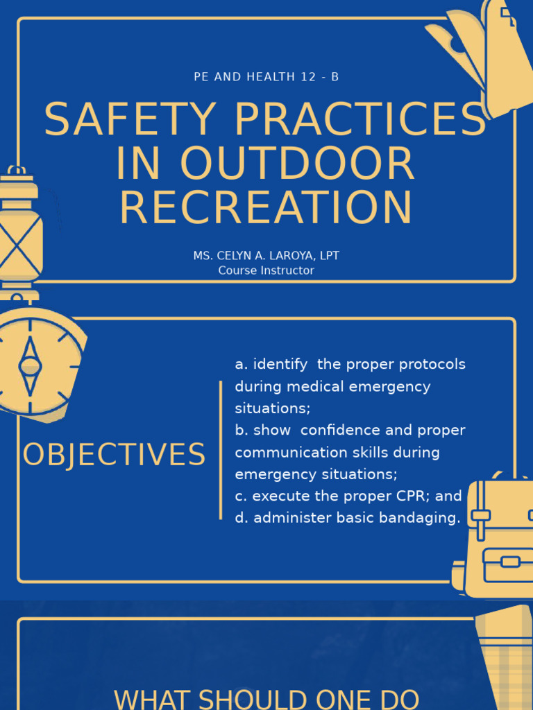Safety Practices in Outdoor Recreation | PDF | Cardiopulmonary ...