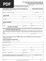 Canada Direct Deposit Enrollment Form | PDF | Taxes | Government Finances