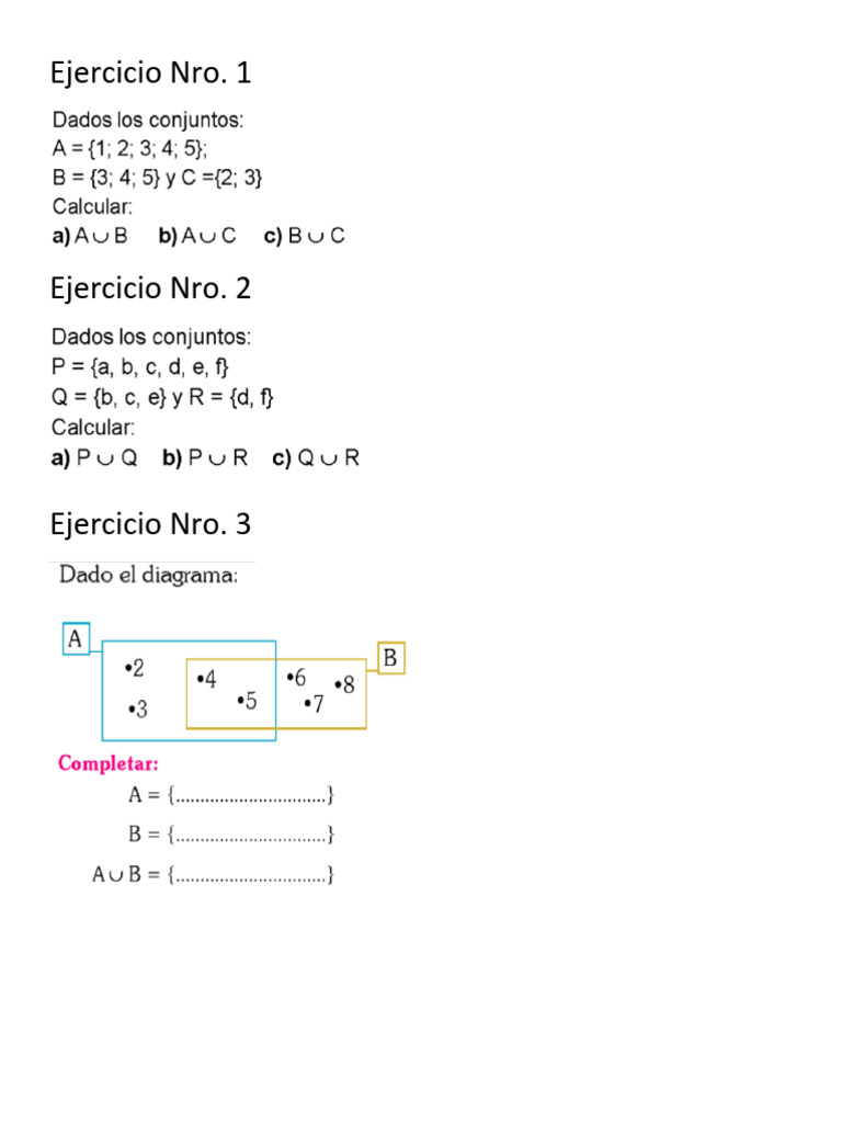 Taller de Conjuntos | PDF