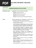 Teaching Intership Learning Task 5 | PDF | Learning Styles | Learning