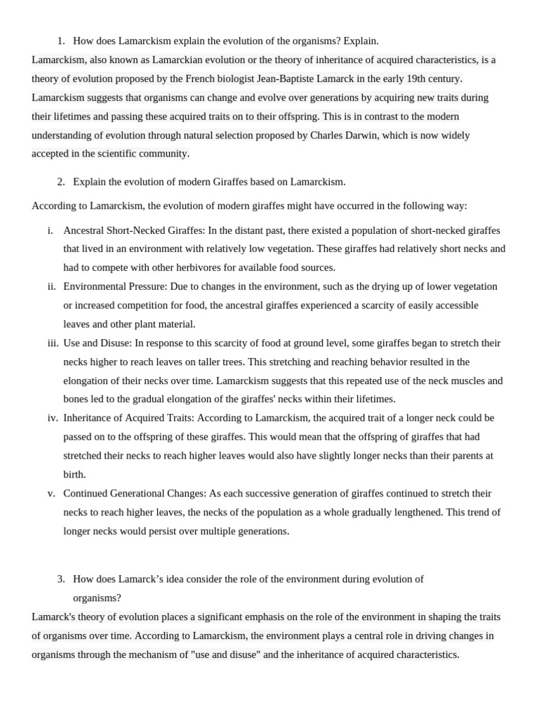 Theories That Explain Evolution | PDF | Natural Selection | Evolution