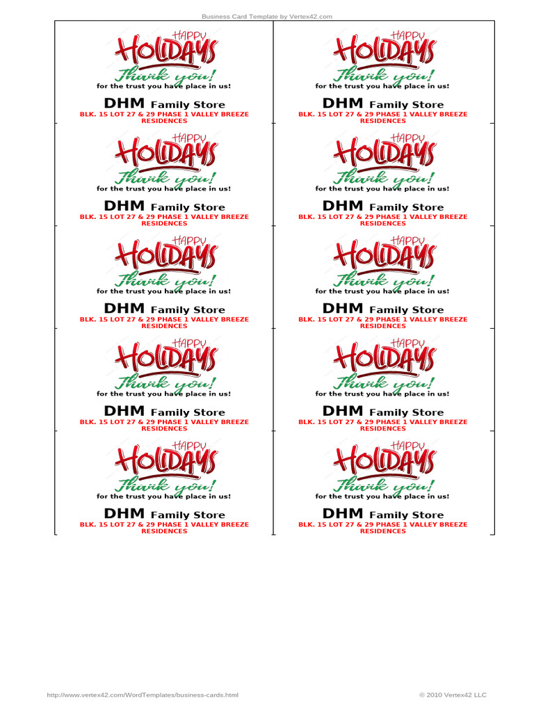 Christmas Stub Stub | PDF