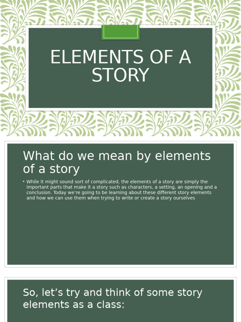 Understanding Story Structure Elements | PDF