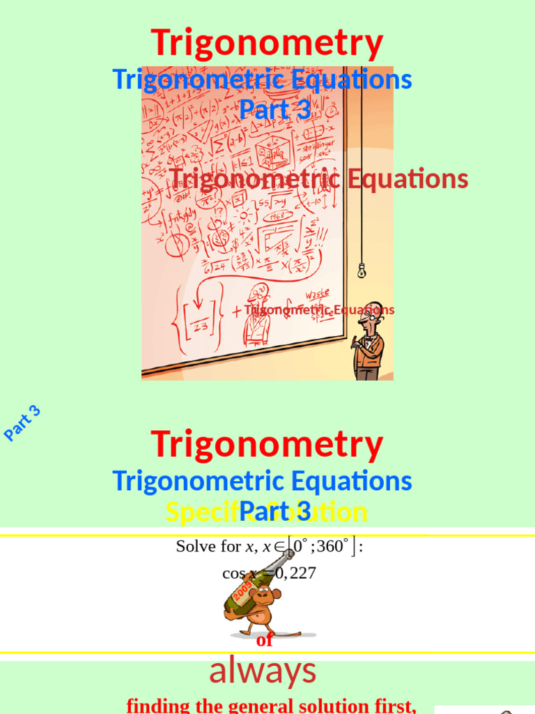 Grade 11 Trigonometric Equations Guide | PDF | Trigonometry ...
