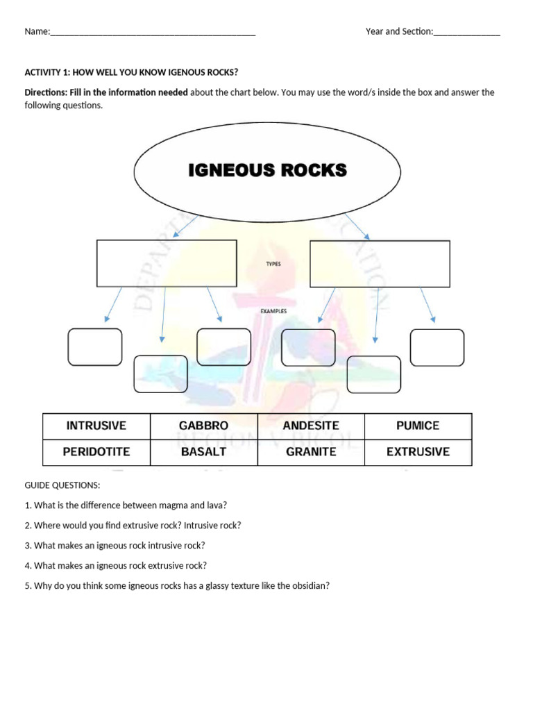 Understanding Igneous Rocks and Geological Processes | PDF