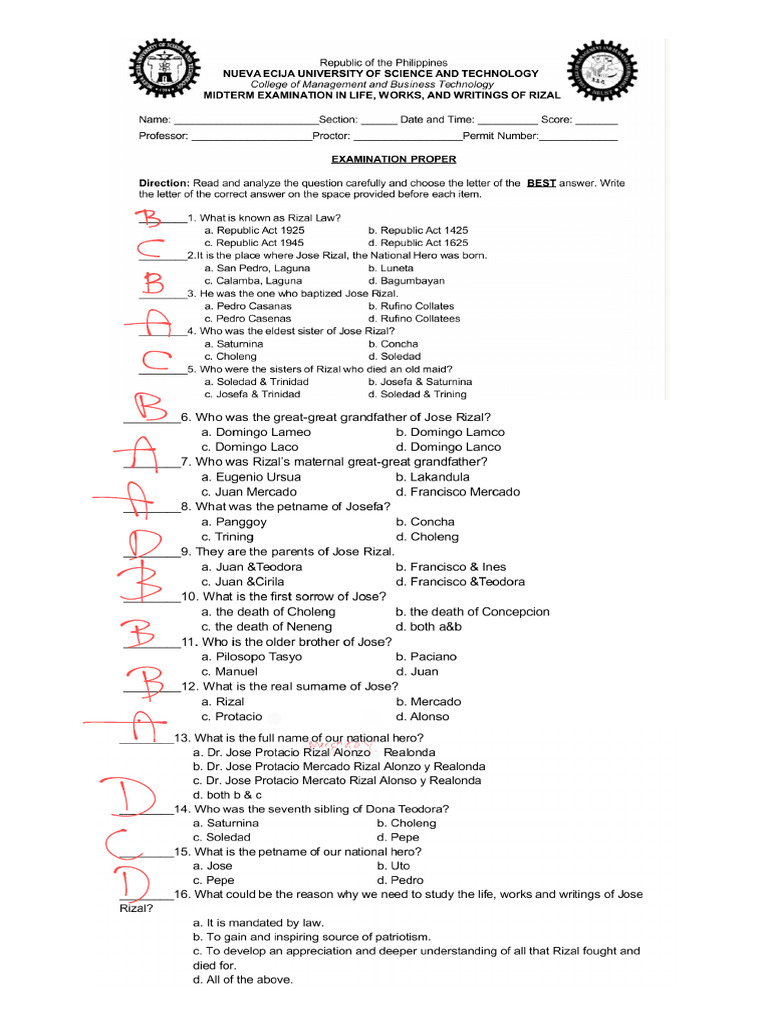 Rizal Midterm | PDF