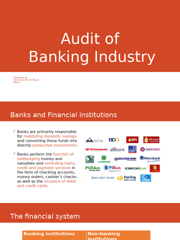 Audit-of-Banking-Industry (1) | PDF | Banks | Insurance