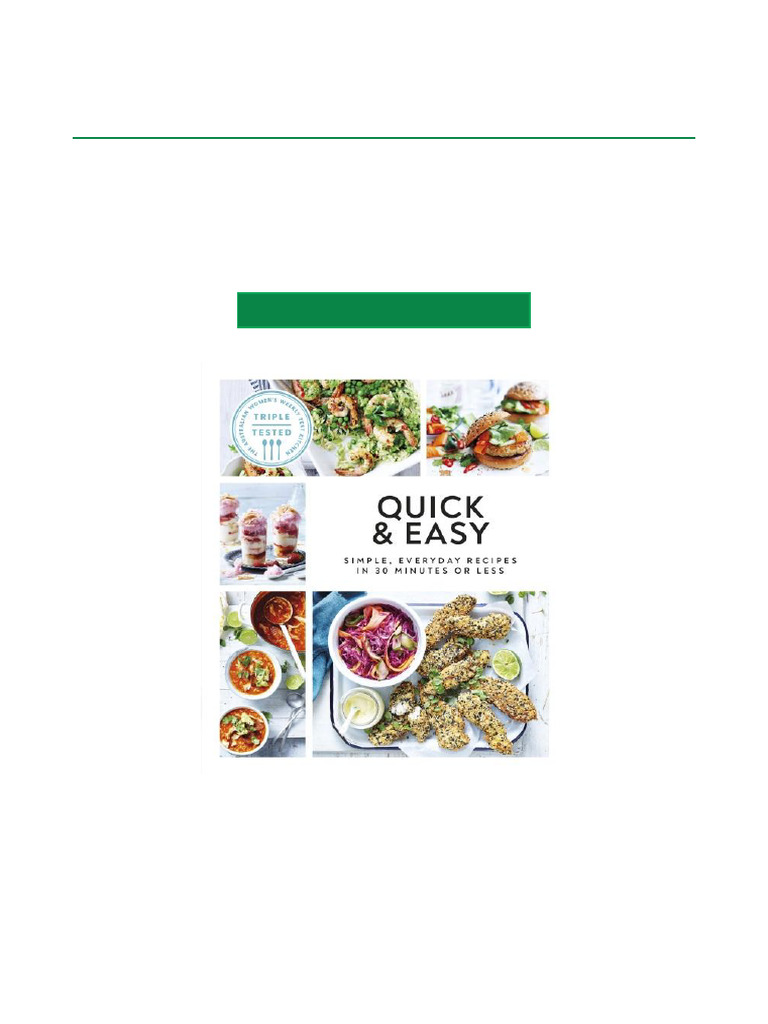 30-Minute Simple Everyday Recipes | PDF