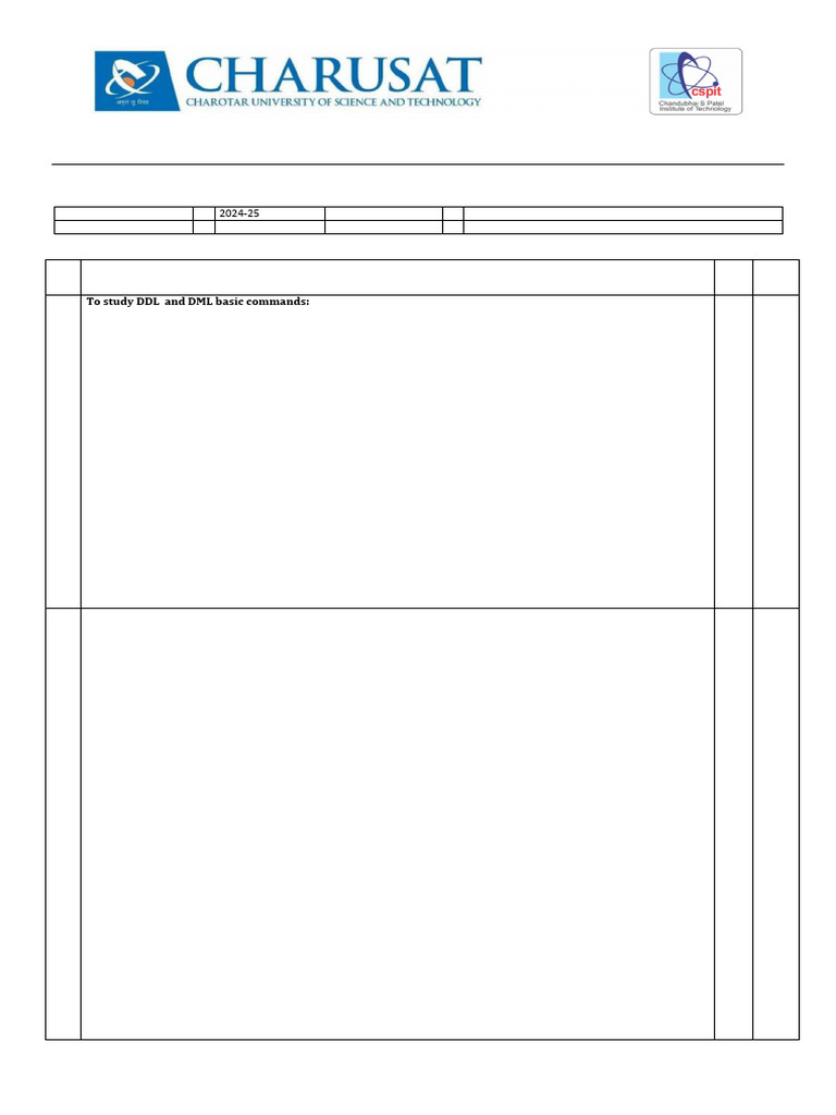 CE263 Database Management Practical Guide | PDF | Pl/Sql | Information ...