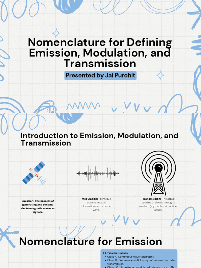 Blue Doodle Project Presentation (1) | PDF | Modulation | Radio