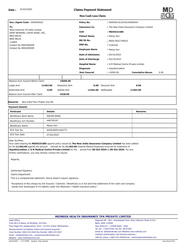 MDI9231585 - CPS - Non Cash Less - SNo - 51875421 - 01-03-2025 | PDF ...