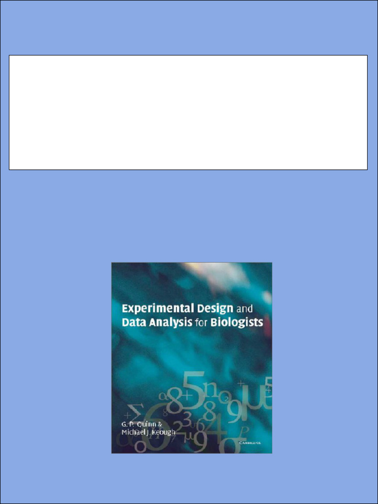 Experimental Design And Data Analysis Strategies – JQMCLV