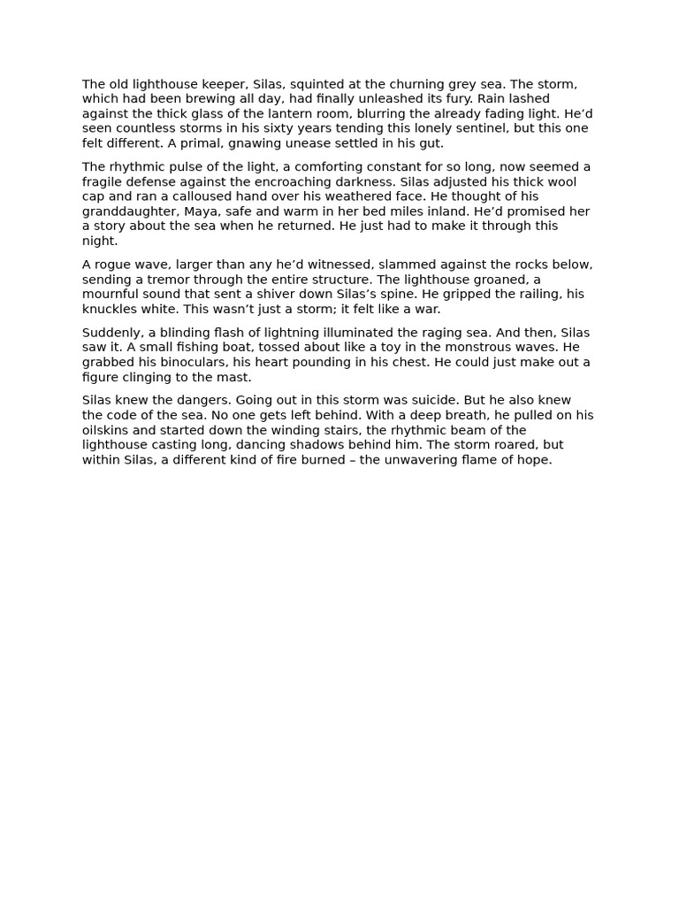 The Old Lighthouse Keeper | PDF