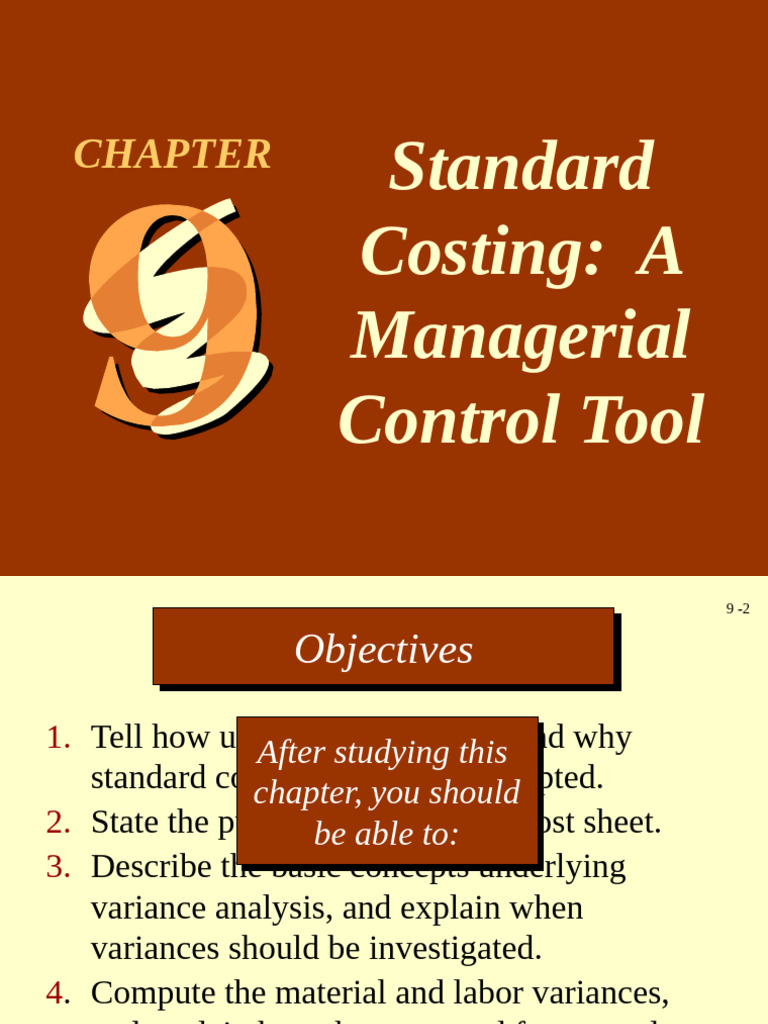 Standard Costing and Variance Analysis | PDF | Receipt | Cost Accounting