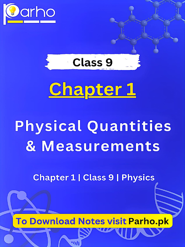 9th Physics Ch1 SQ, MCQs | PDF
