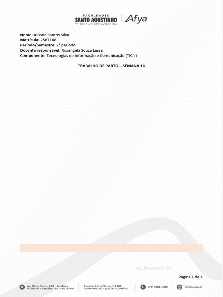 Tarefa 14 Tics | PDF