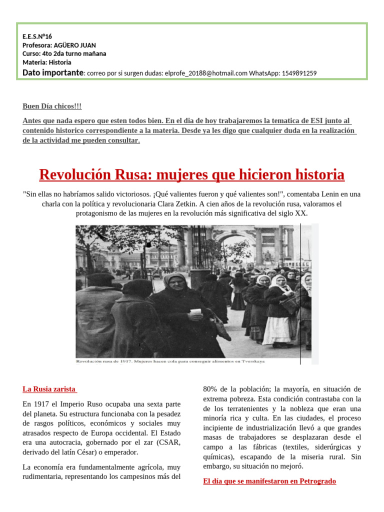 Historia Rusa 3° Parte | PDF | revolución rusa | Imperio ruso