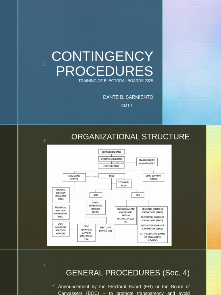 3.a Contingency Plan (FTS) | PDF | Usb | Accountability