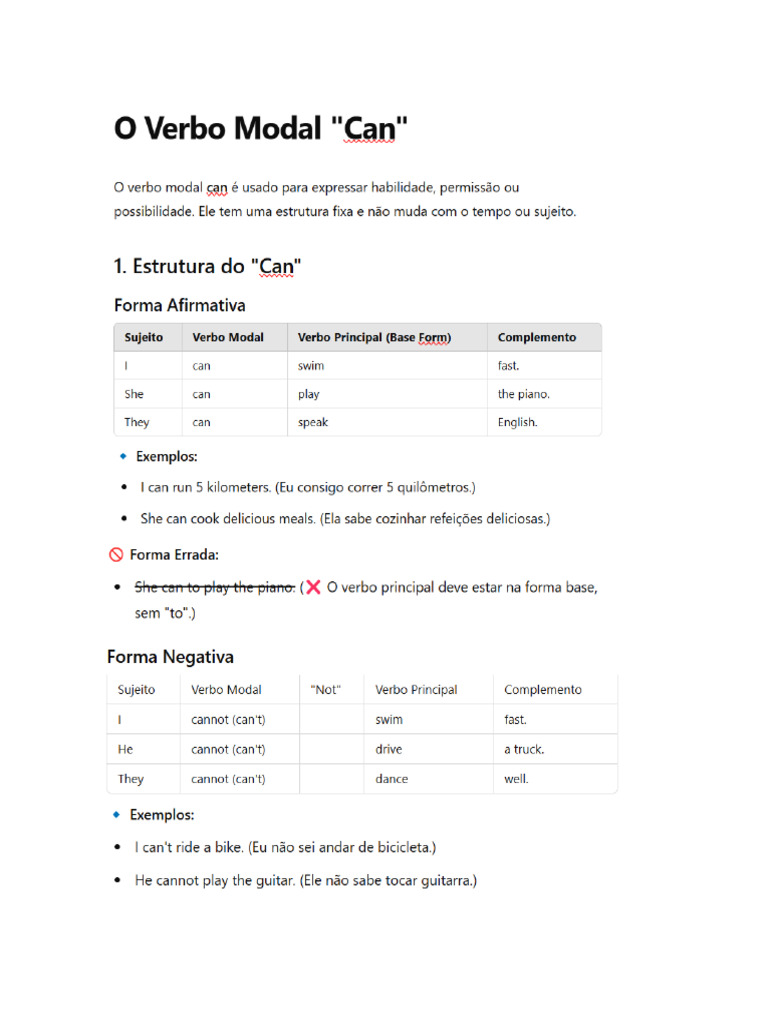 Modal verb Can (1) | PDF