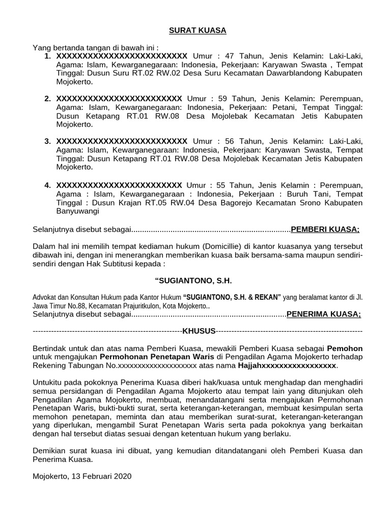 Surat Kuasa Paw | PDF