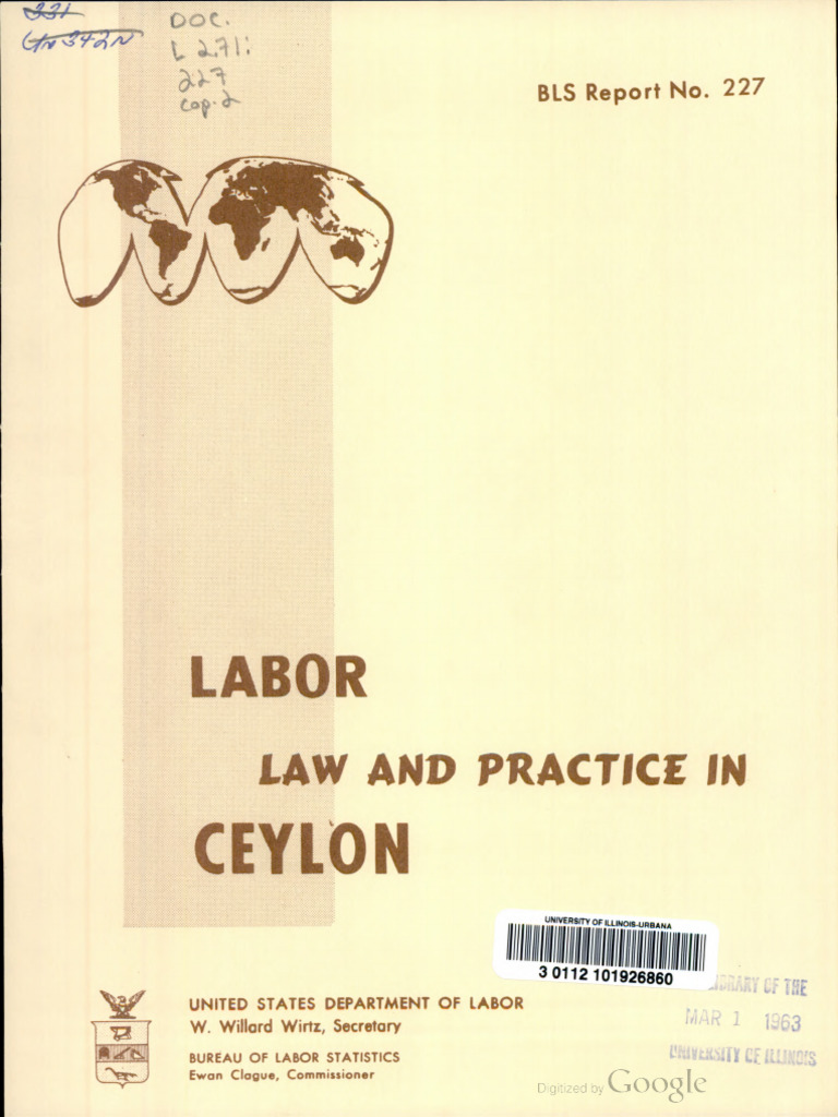 labour law practice in ceylon 1962 | PDF | Employment | Trade Union