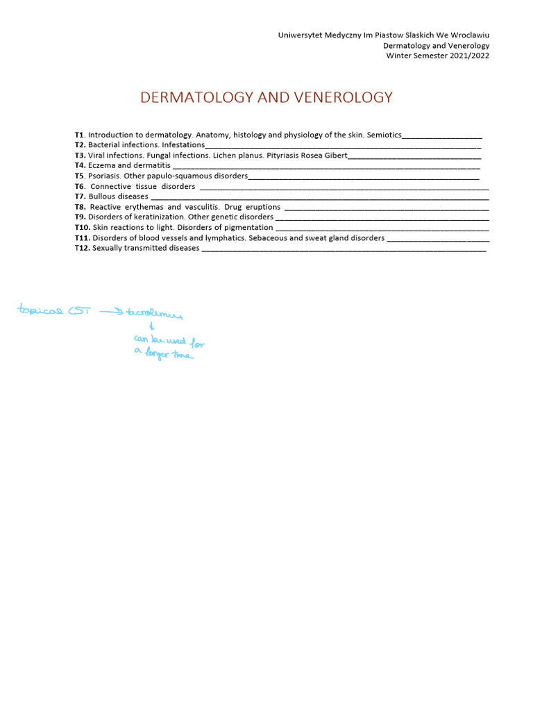 Dermatology | PDF | Nail (Anatomy) | Immune System