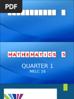 Mathematics 5 Quarter 1 Periodical Exam | PDF | Division (Mathematics ...
