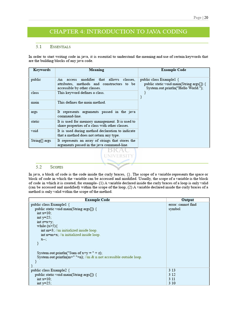 4_INTRODUCTION TO JAVA CODING | PDF | Programming Paradigms | Computer Engineering