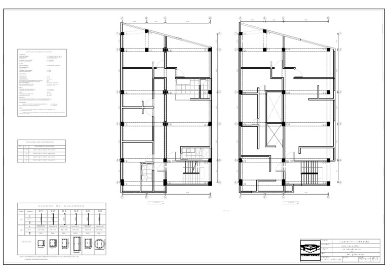 04.mario Mamani - Plano Estructuras | PDF | Ingeniería estructural ...