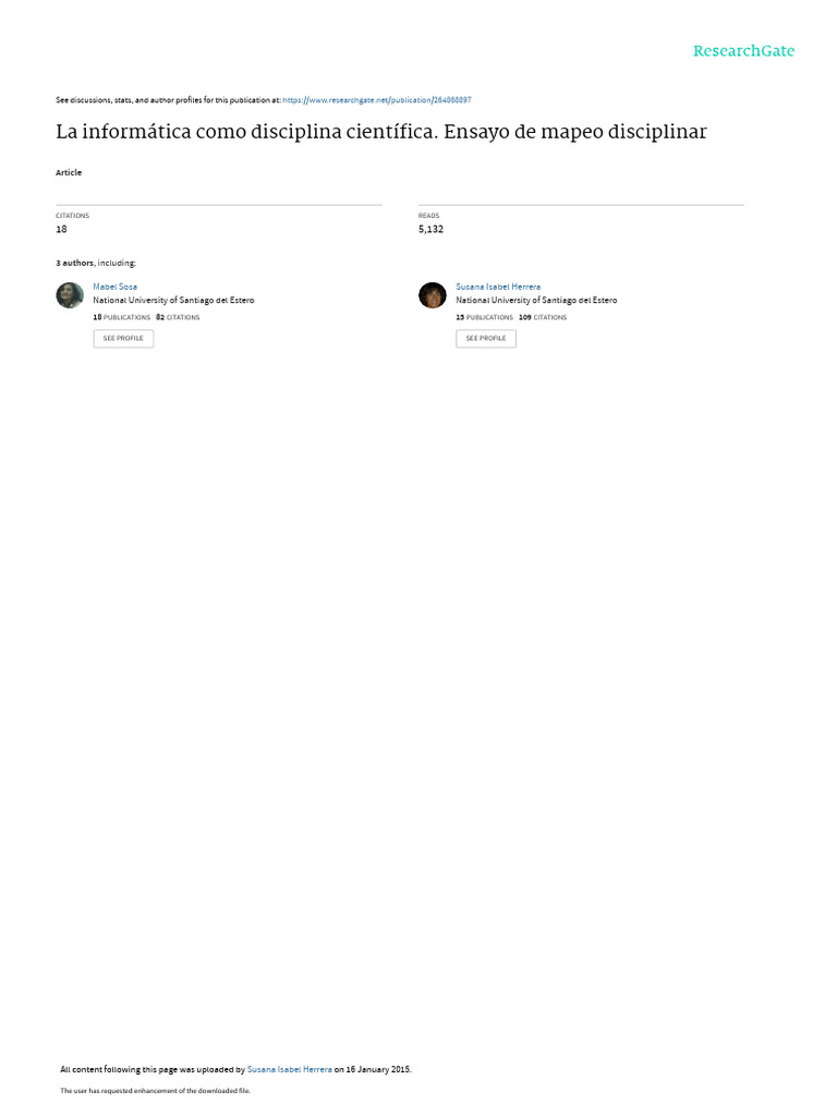 La_informatica_como_disciplina_cientifica | PDF | Ciencias de la ...