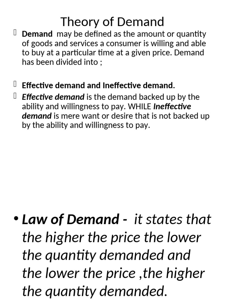 Understanding Demand and Supply Theory | PDF | Demand | Elasticity ...