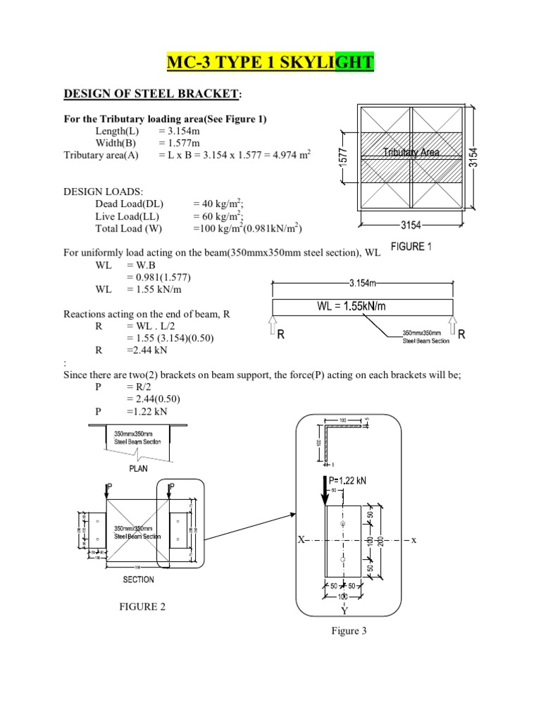 Steel Bracket Design | PDF
