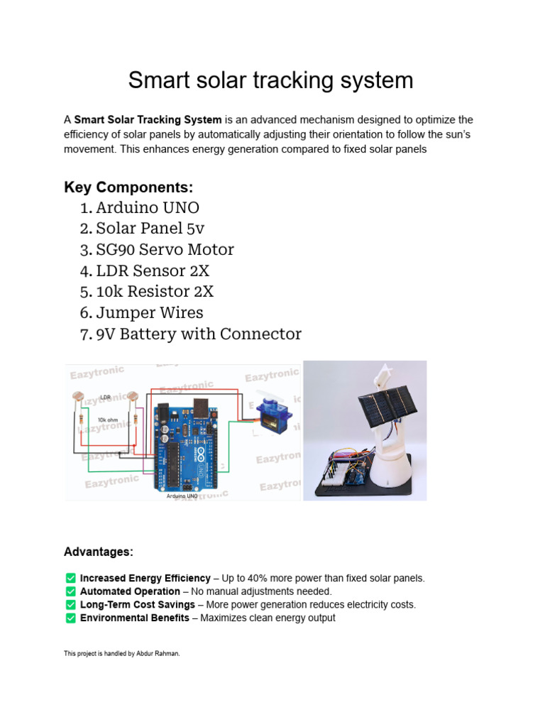 Smart Solar Tracking System Guide Pdf