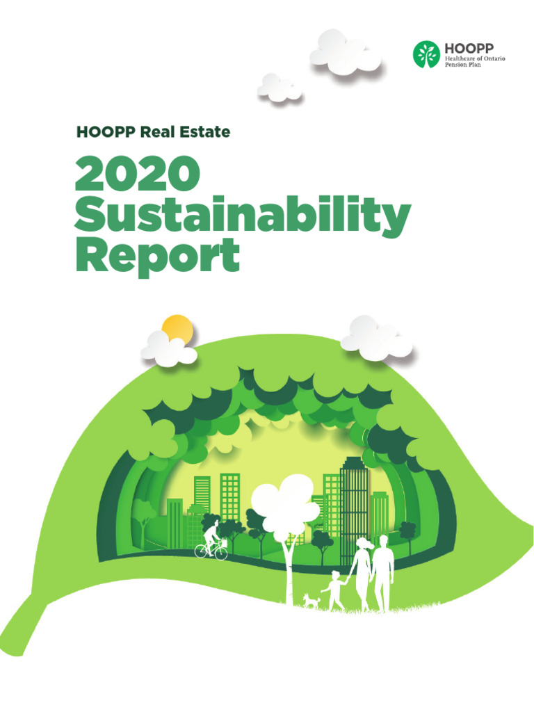 HOOPP 2020 Real Estate Sustainability Report | PDF | Sustainability ...