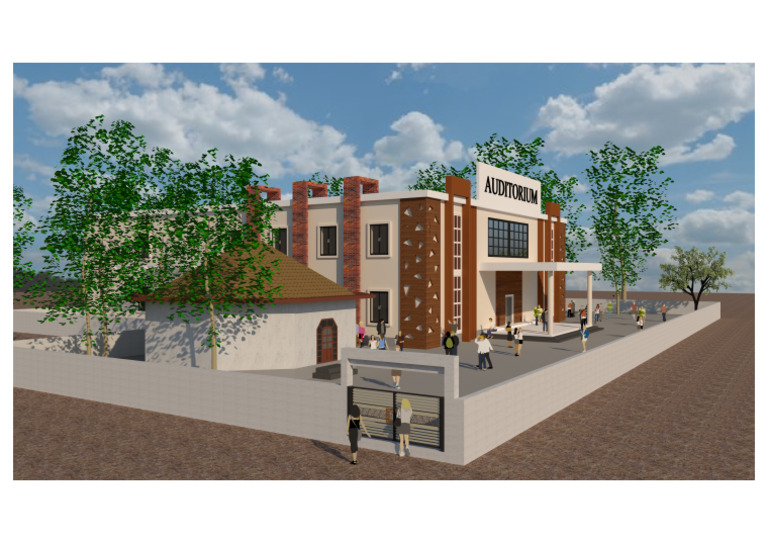 Auditorium Elevation Front View - 1-2 | PDF