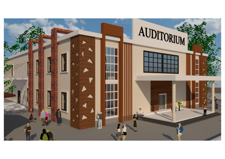 Auditorium Elevation Front View - 1-4 | PDF