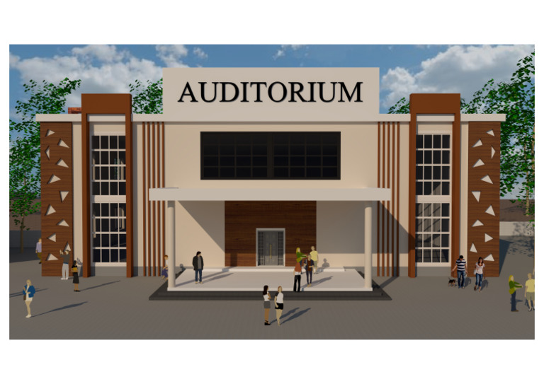 Auditorium Elevation Front View - 1-5 | PDF