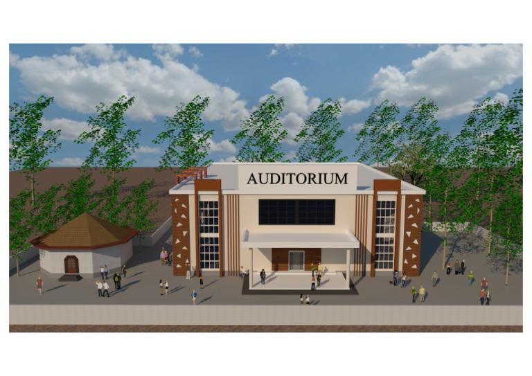 Auditorium Elevation Front View - 1-3 | PDF