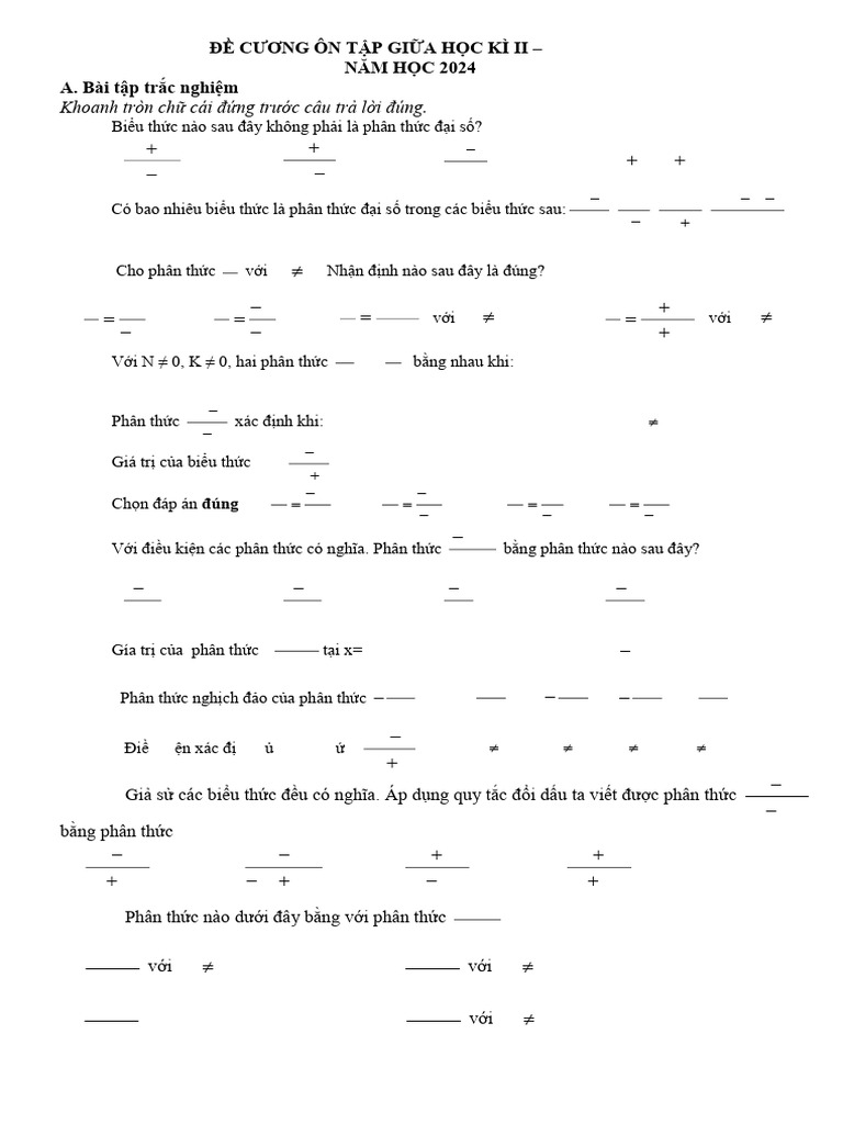 Toán 8. ĐC GK2 | PDF