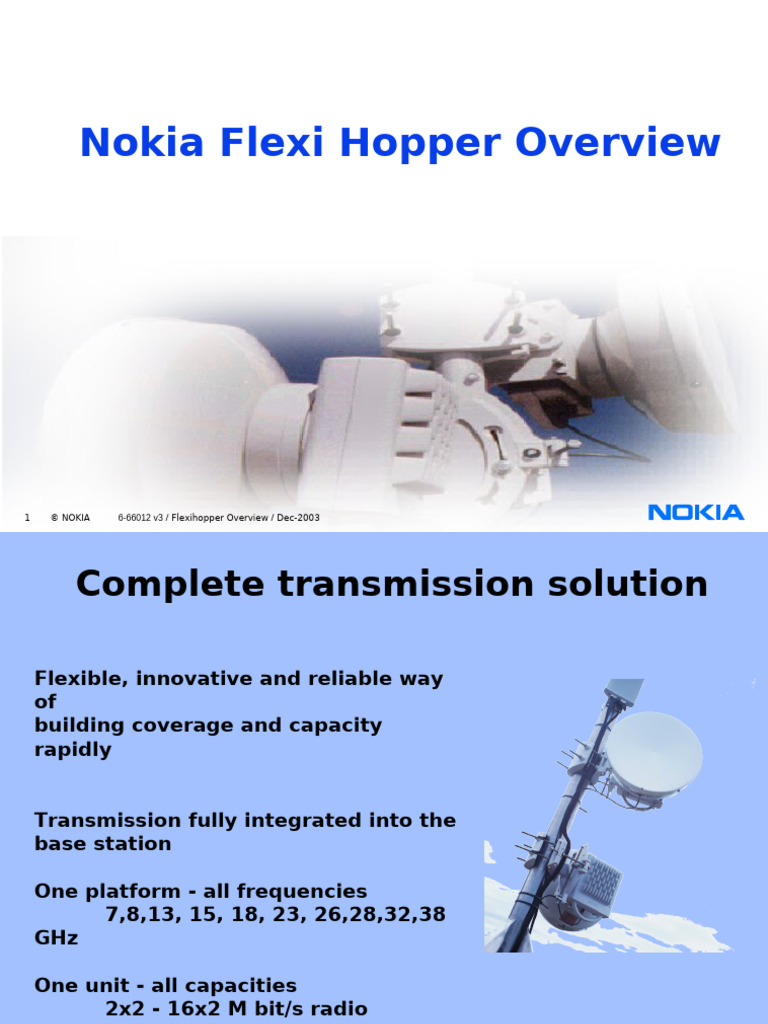 Nokia FlexiHopper Transmission Overview | PDF | Computer Engineering ...