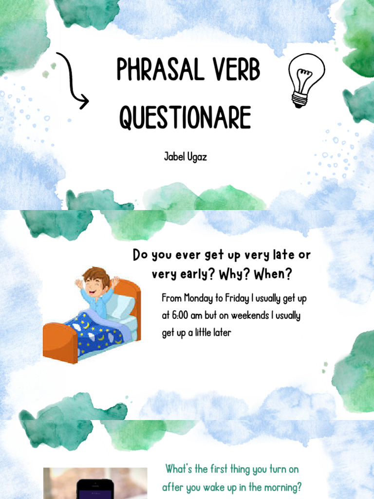 Daily Routines and Activities Questionnaire | PDF
