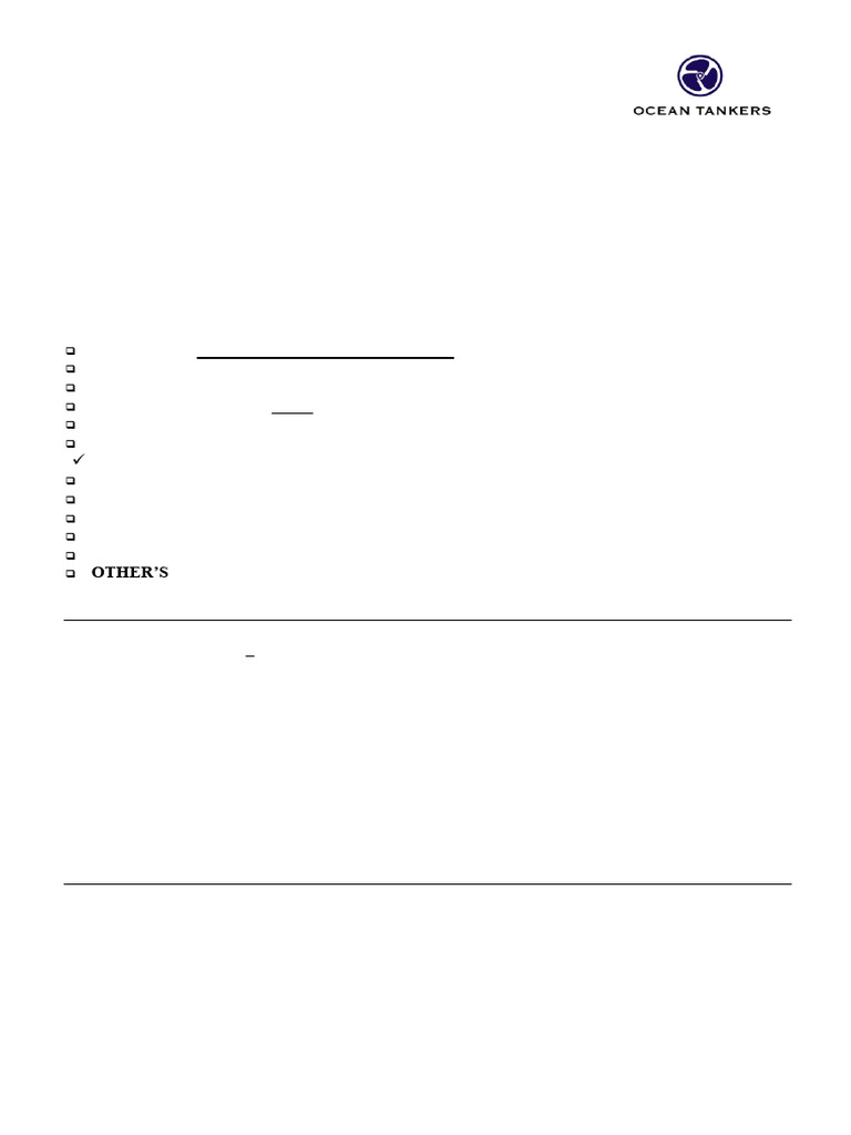 Non Conformity Report Sample | PDF | Leak | Safety