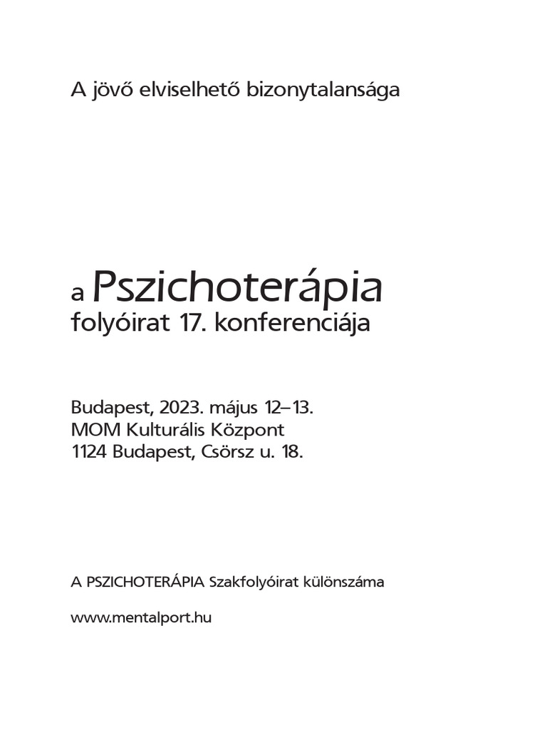 2023 Pszich Ter | PDF