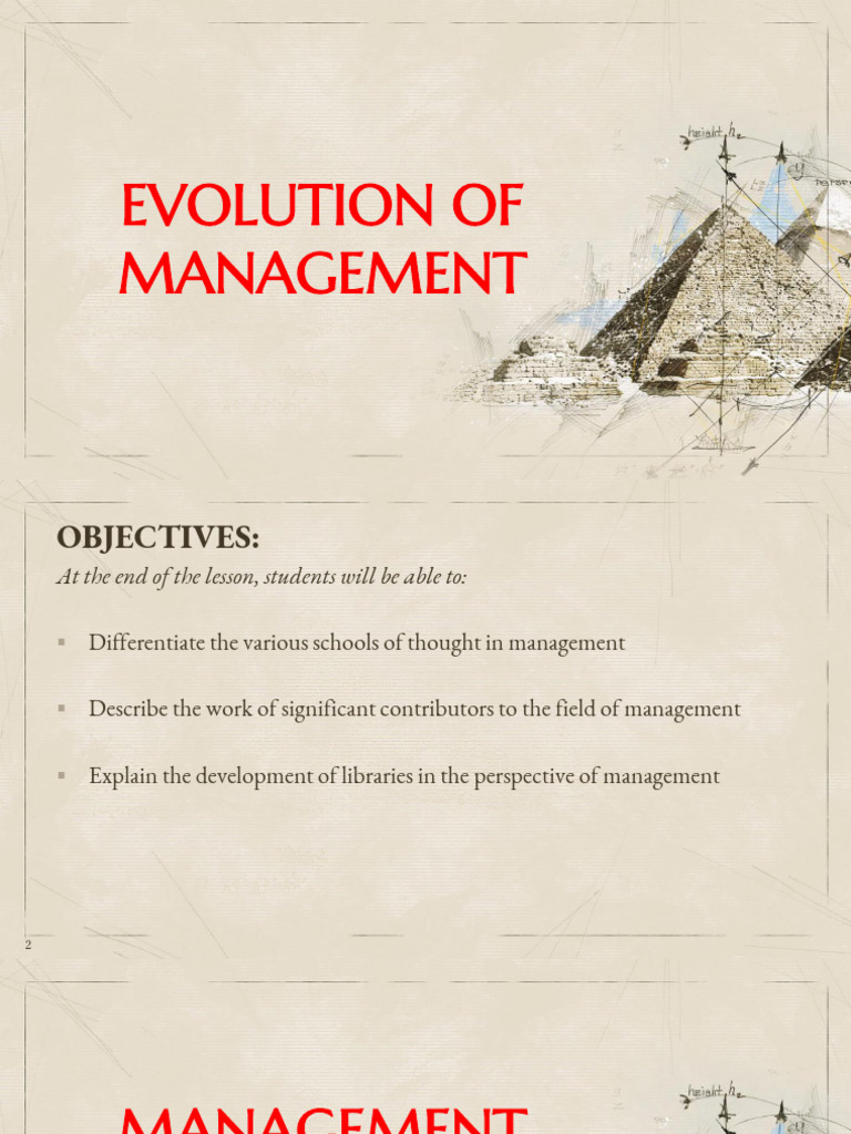 Evolution of Management Theories | PDF