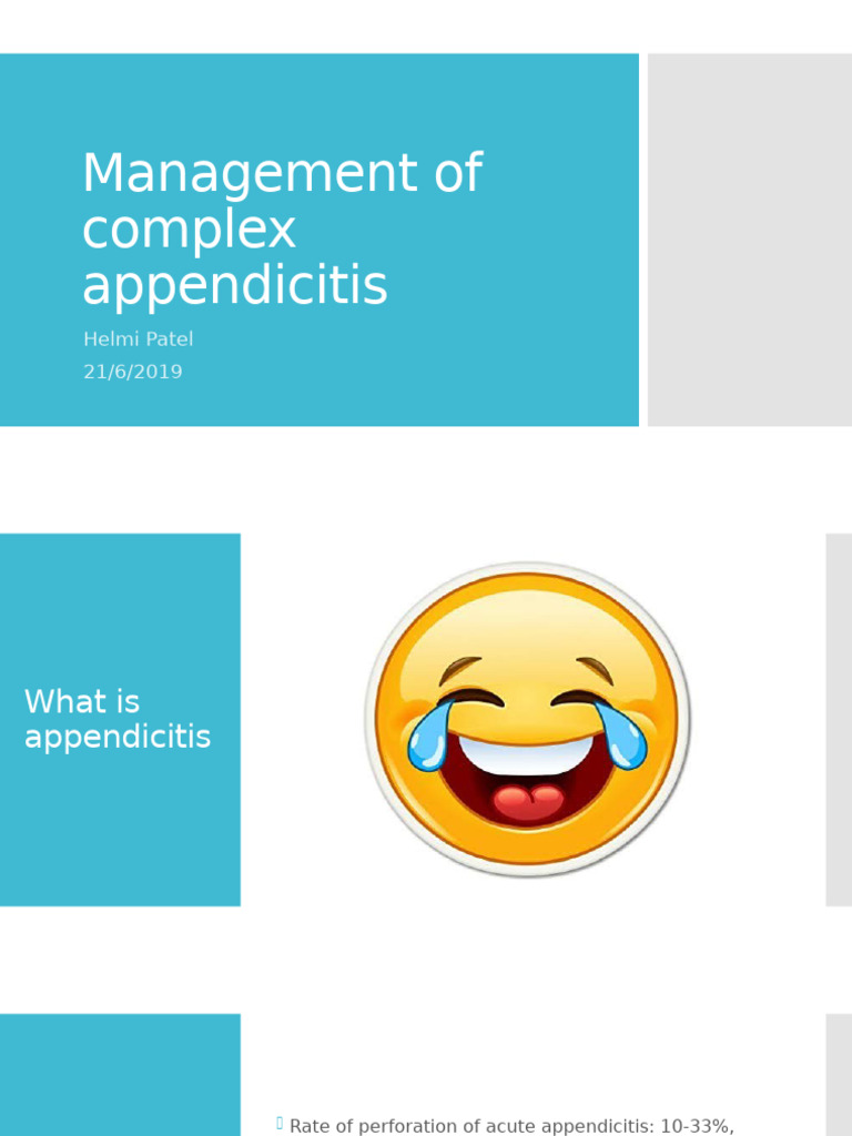 Complicated Appendicitis | PDF | Medical Specialties | Surgical Specialties