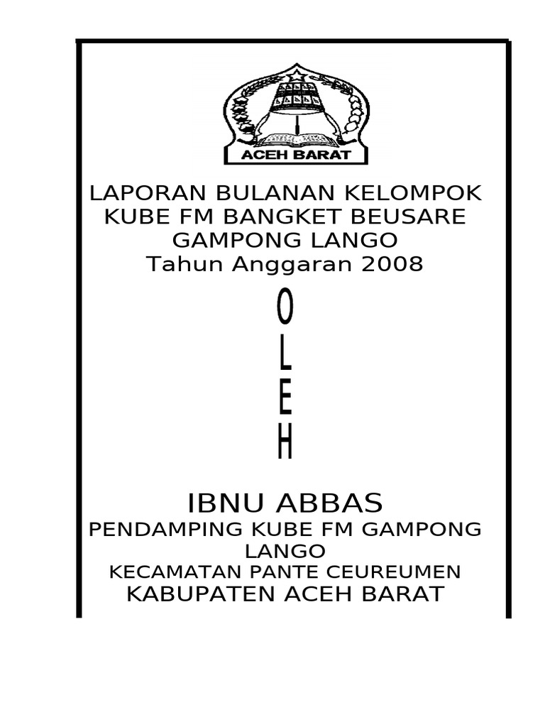 Kulit Laporan KL Mita Hase | PDF